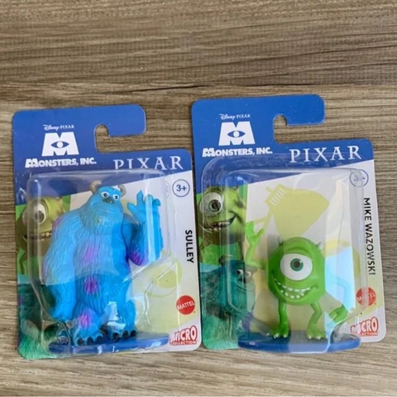Toys | Monsters Inc Sulley Mike Wazowski Disney Pixar Mattel Micro ...